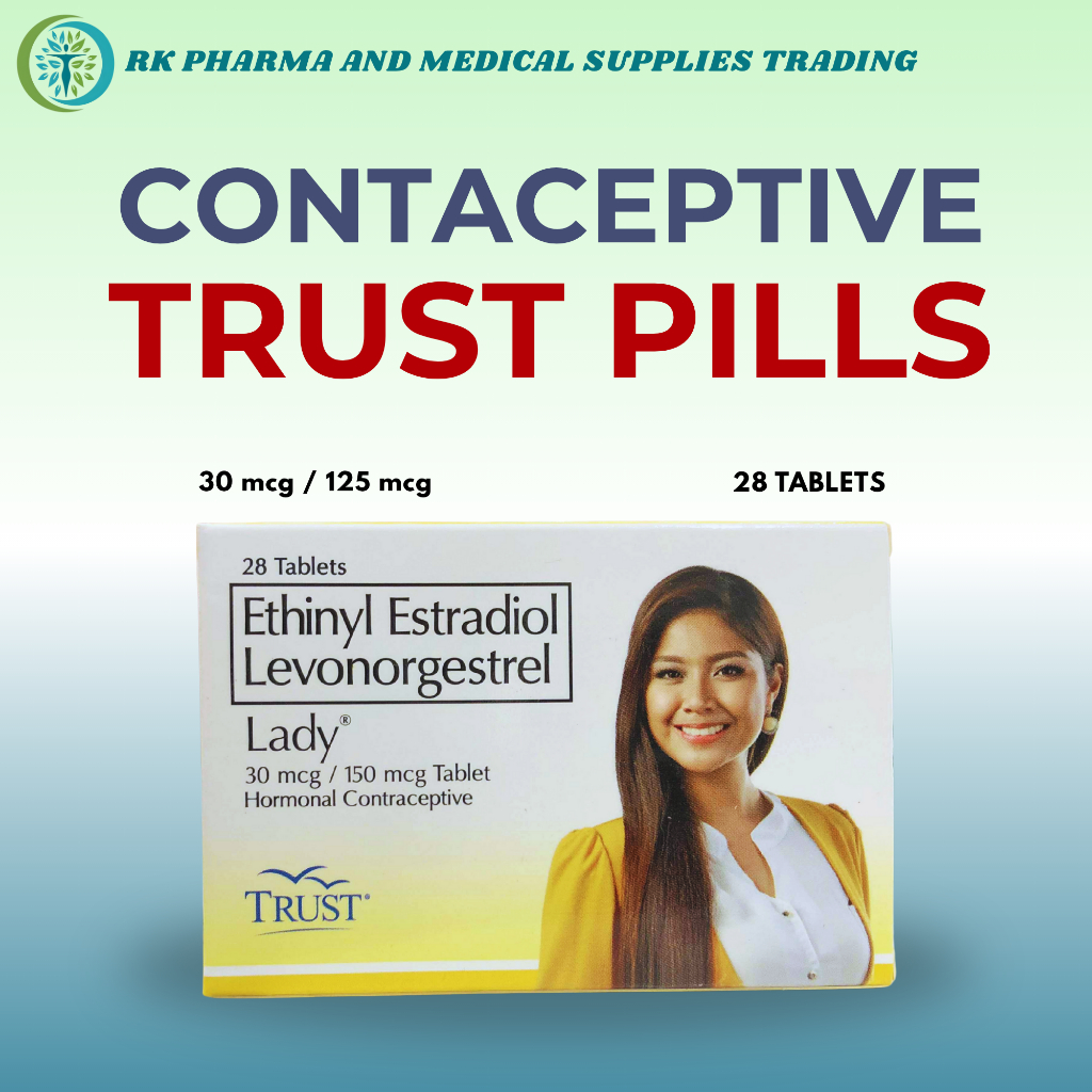 TRUST PILLS LADY 28 tablets Contraceptives [ AUTHENTIC ] | Shopee ...