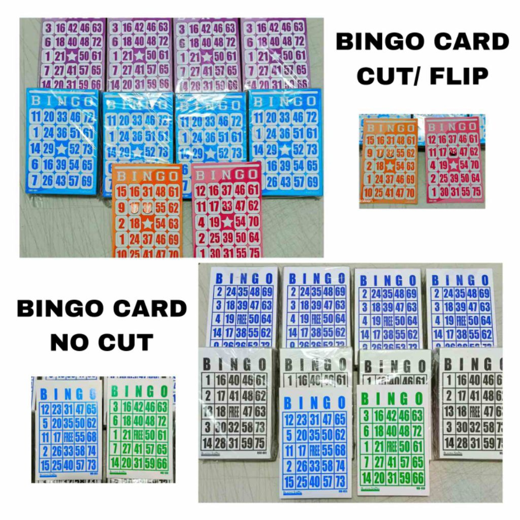 1Winner Bingo Cards – 8 Packs / Set (100‑800 pcs) | Assorted Colors ...