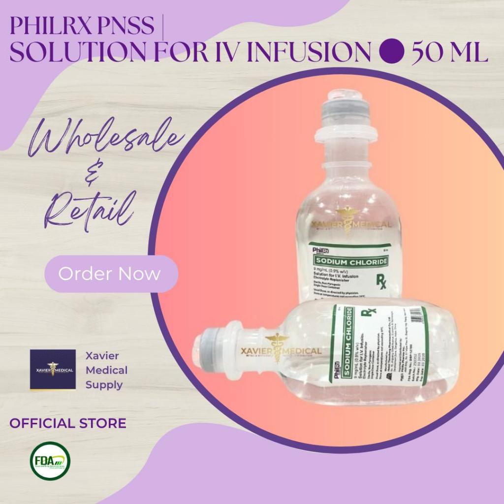 PHILRX PNSS SODIUM CHLORIDE - SOLUTION FOR IV INFUSION ️ 50ML | Shopee ...