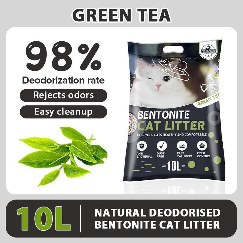 【New】 Bentonite Cat Litter Fast Absorbing Deodorizing Real Sand Feel ...