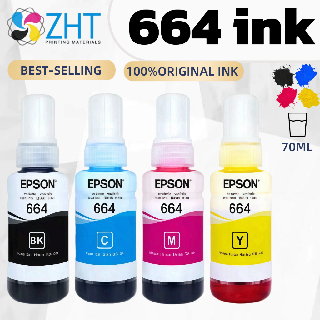 Epson 664 ink Original Genuine Bottle T664 ink L350 L110 L355 L365 L120 ...