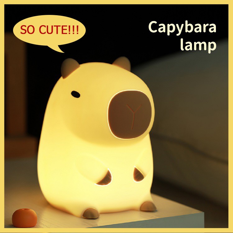 Capybara Silicone Night Light Healing Soft Touch Creative Birthday Gift ...