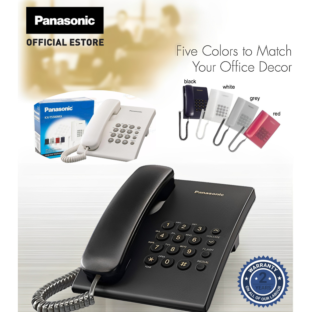 Panasonic telephone landline KX-TS500MX desktop computer, home office ...