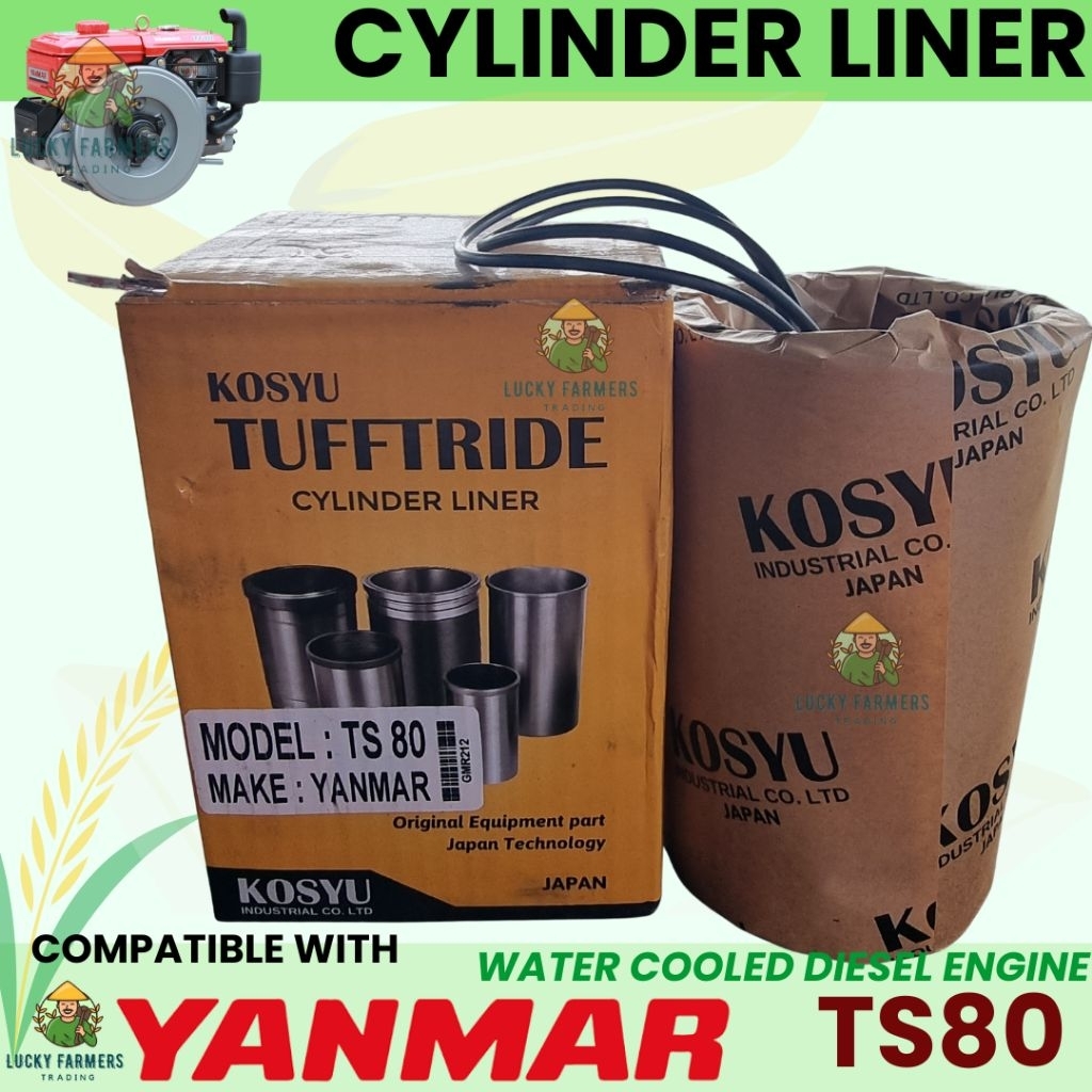 Cylinder Liner YANMAR TS80 Water Cooled Diesel Engine | Shopee Philippines