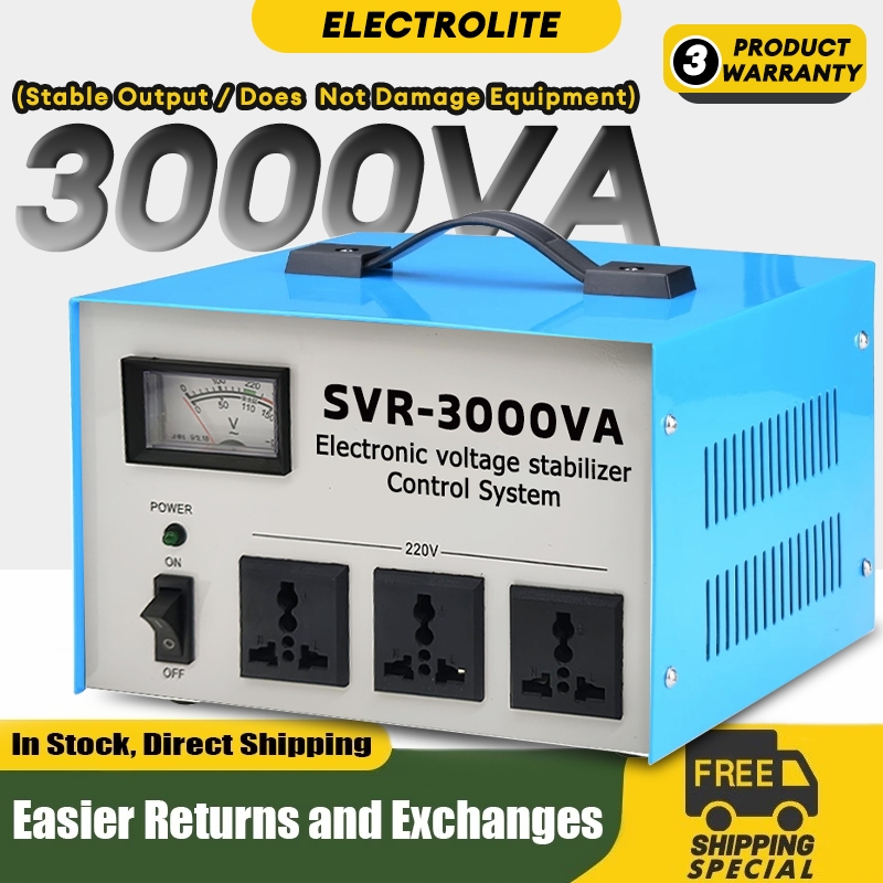 AVR Automatic Voltage Regulator 3000W SVR-3000VA Servo Type AVR Time ...