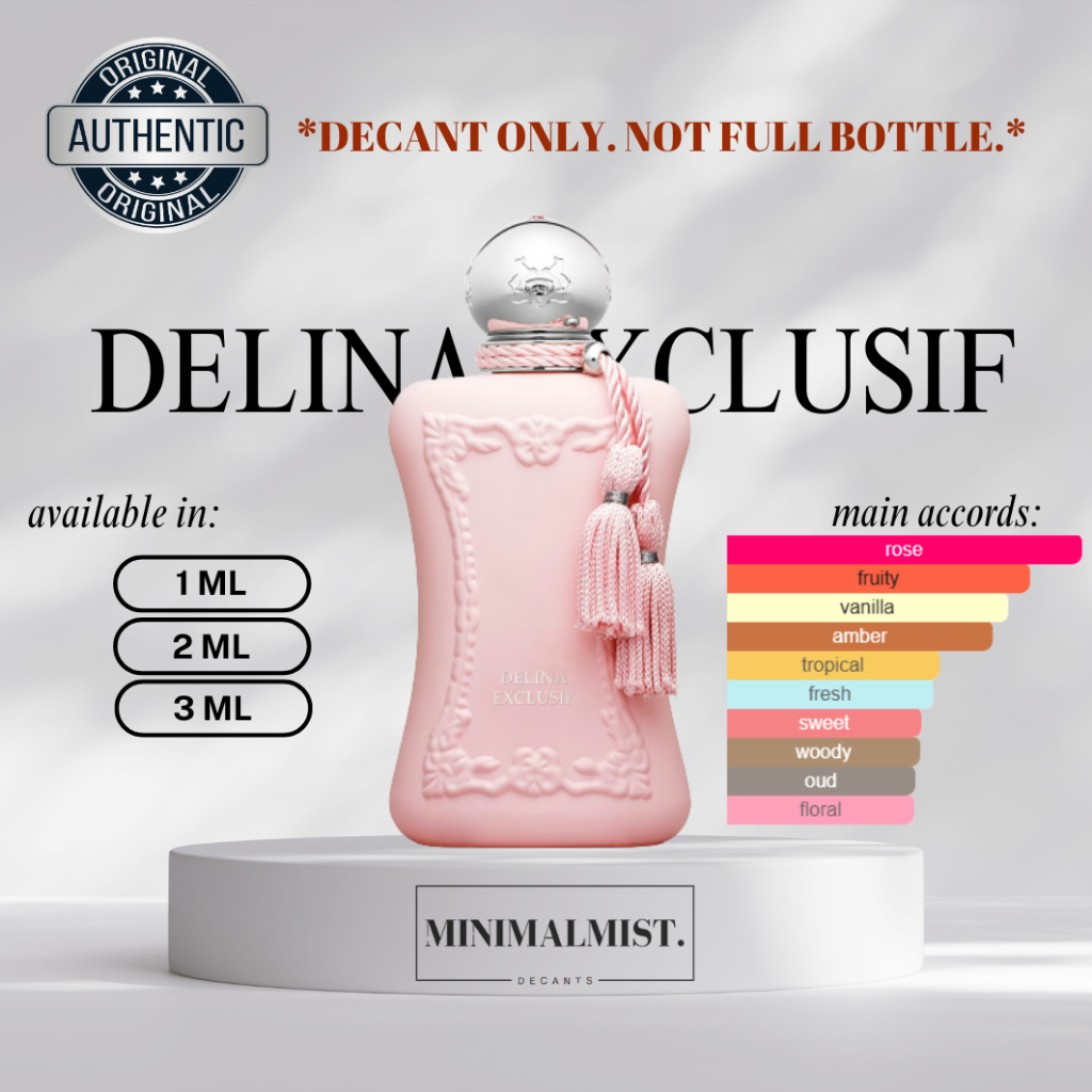 [DECANT] Delina Exclusif Parfum by PDM | 0.5ml, 1ml, 2ml, 3ml | Shopee ...