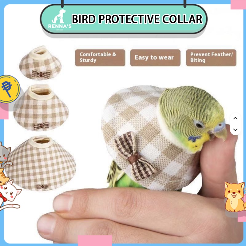 Renna's Bird Anti Bite Collar For Parrot Collar Cage For Bird Toys For ...