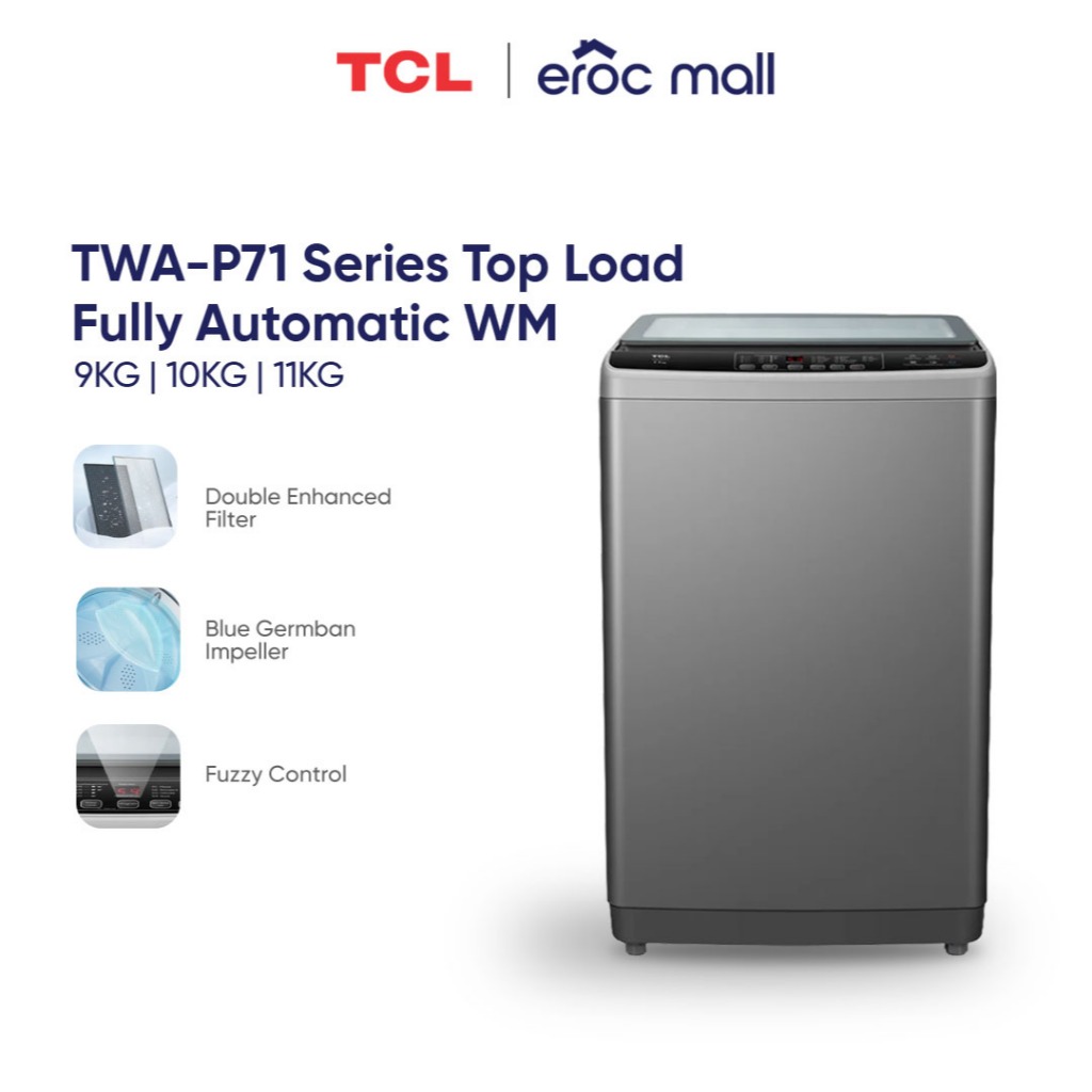 TCL Inverter Top Load Fully Automatic Washing Machine P71, 24 Hours ...