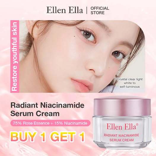 Ellen Ella 3-IN-1 tone Up Cream 50g face whitening cream tinted ...