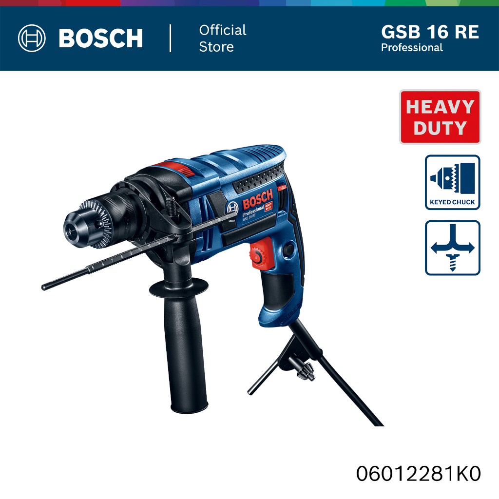 Bosch Power Tools GSB 16 RE Carton Professional Impact Drill | Shopee ...
