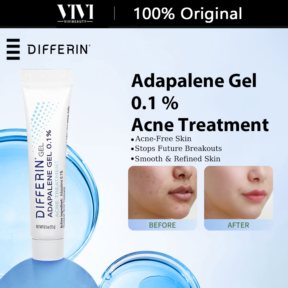Differin Acne Treatment Gel 15g | Retinoid Treatment For Face with 0.1% ...