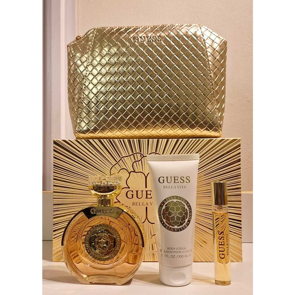 Guess Bella Vita 3pcs Gift SET ( with Pouch & Box) / 100% Authentic ...