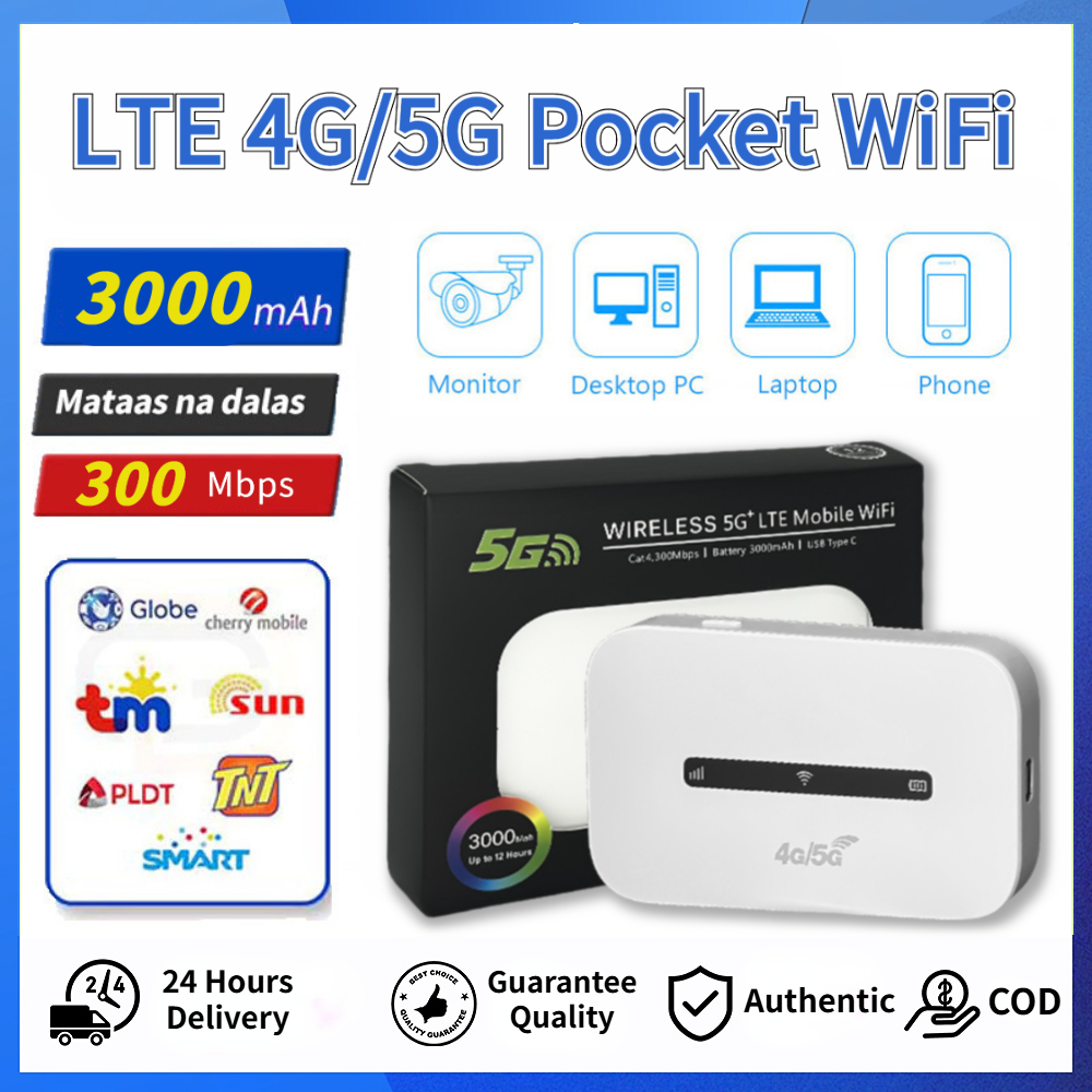M6 4G LTE Pocket wifi openline all network 5g portable 300Mbps Wireless ...