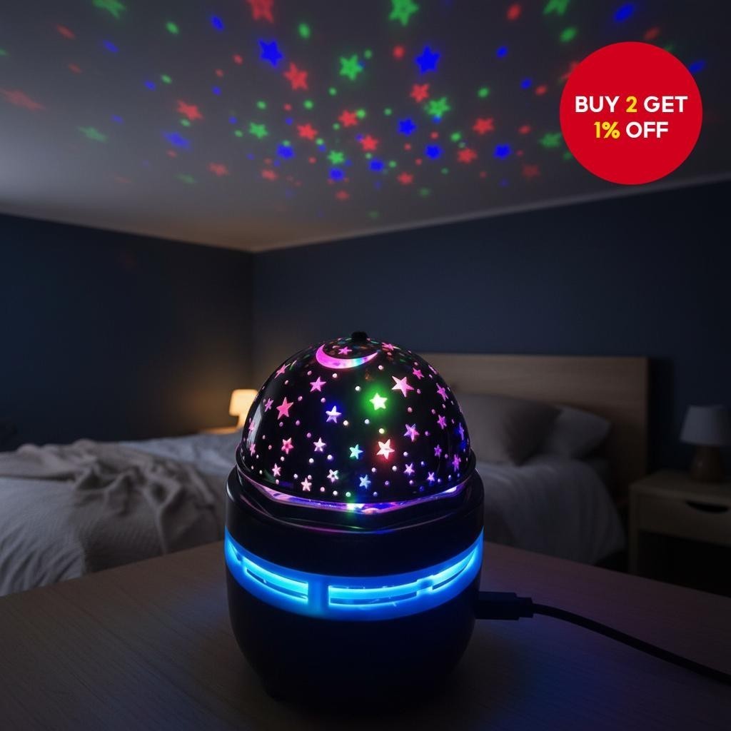 Star Light Projector USB Powered Rotating Magic Ball Lamp for Car ...