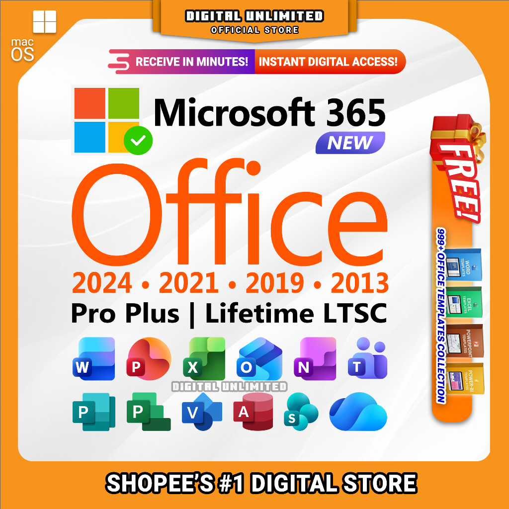[Lifetime] MS 365 Office Pro Plus 2024 LTSC Latest for Windows & macOS ...