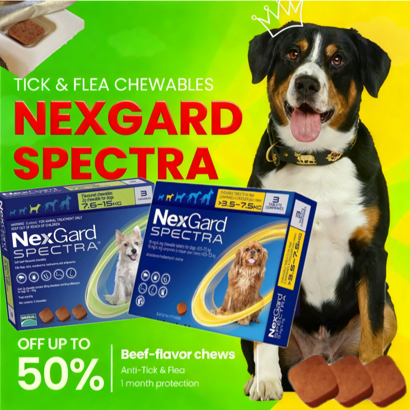 Nexgard Spectra|Nexgard Anti Tick&Flea Chewable Tablets for dogs：100% ...