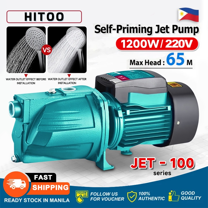 Water Booster Pump Jet Pump 1HP 1200W 60L/Min Heavy Duty Electric Water ...