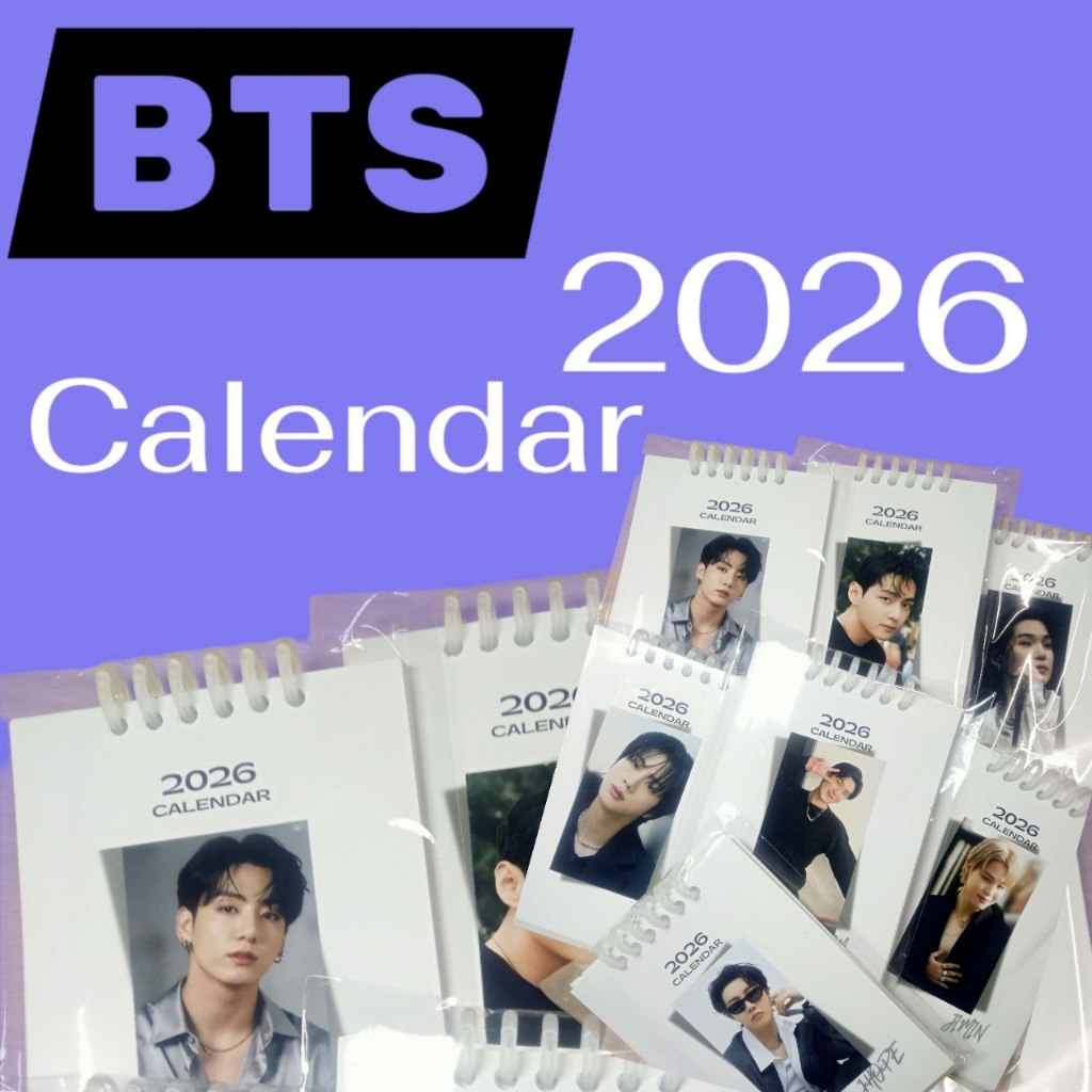 BTS 2026 Calendar Per-Member Edition, fan made collectibles | Shopee ...