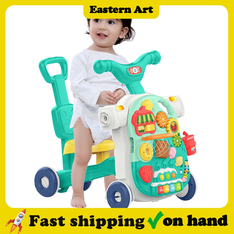 5-in-1 Kids Music Walker Multifunctional Baby Stroller Early Education ...