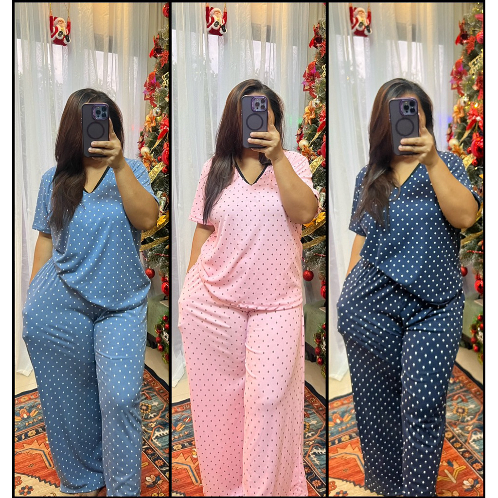 POLLY POLKA COORDS FOR PLUS SIZE | Shopee Philippines