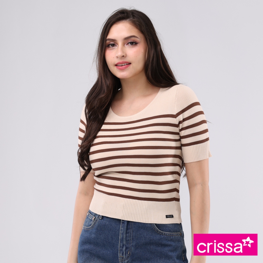 Crissa Knitted Short Sleeves Blouse CTT14-0034 [Blouse for women ...