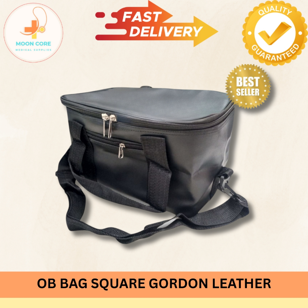 Durable Gordon Leather OB Nursing SQUARE Bag for Medical Professionals ...