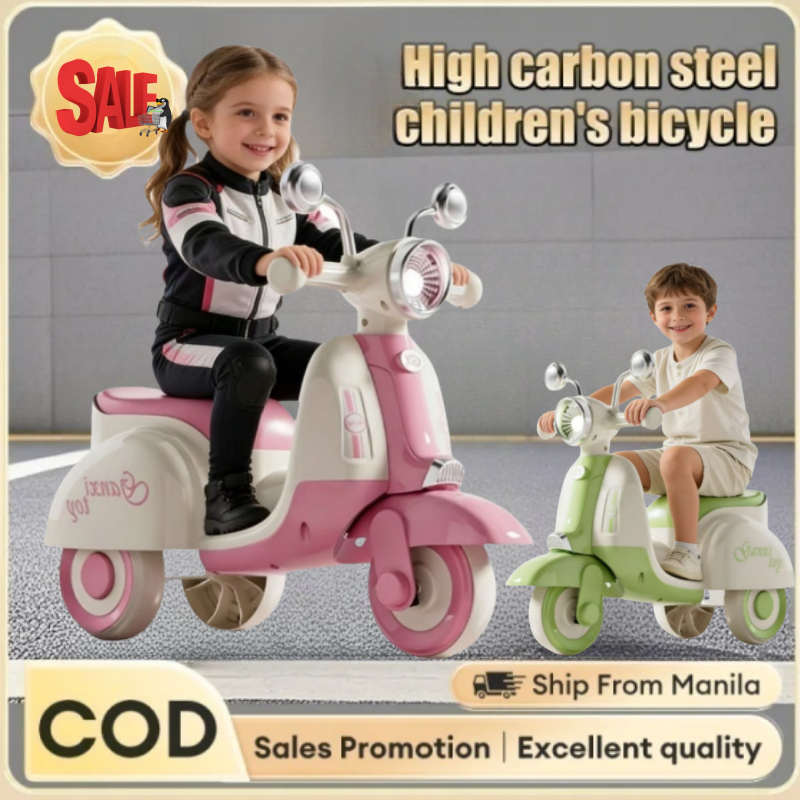 Kids Ride-On Balance Motorcycle – Toddler Electric Toy with Music ...