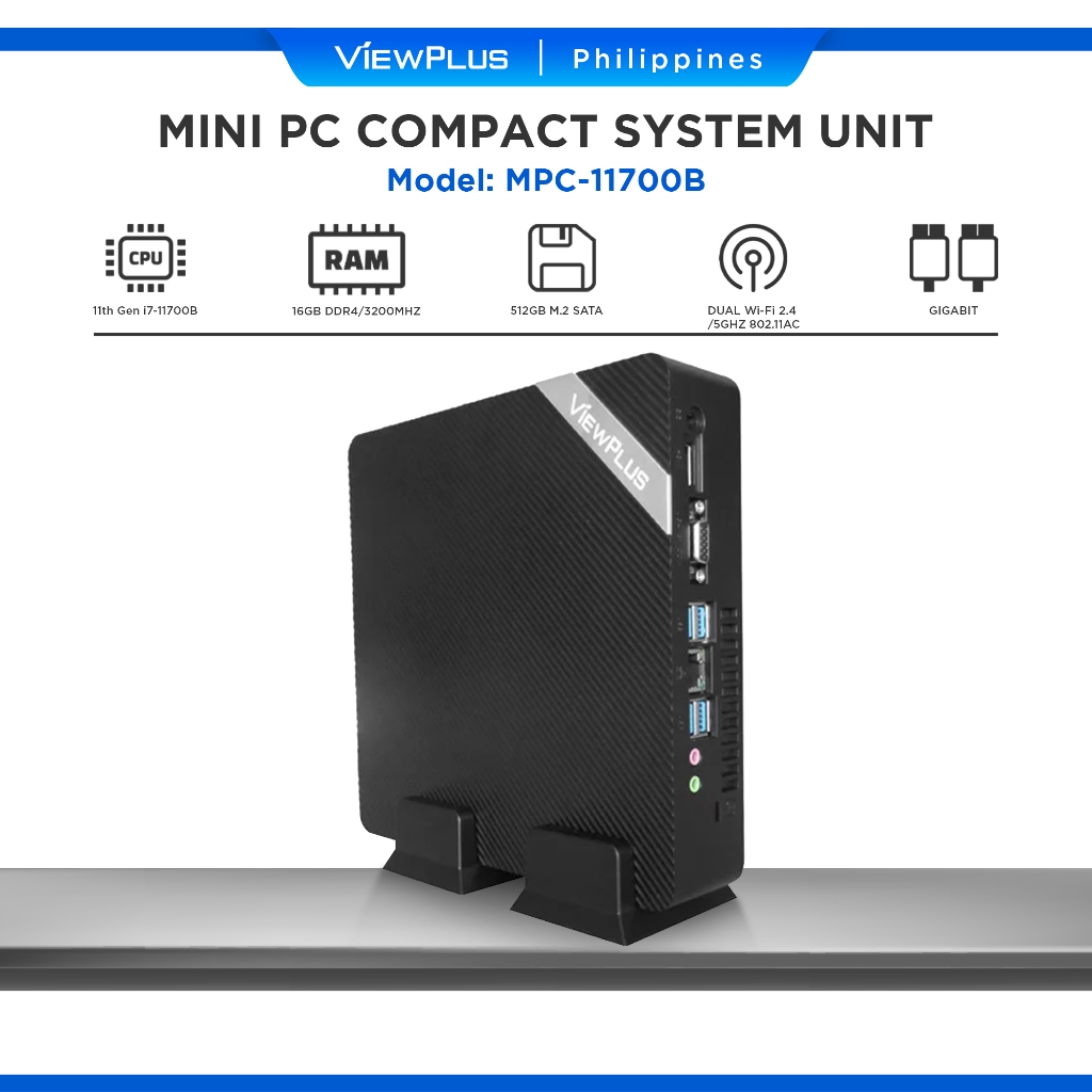 Viewplus Micro Desktop Computer 16G/RAM 512GB/SSD With Intel 11 Core i7 ...