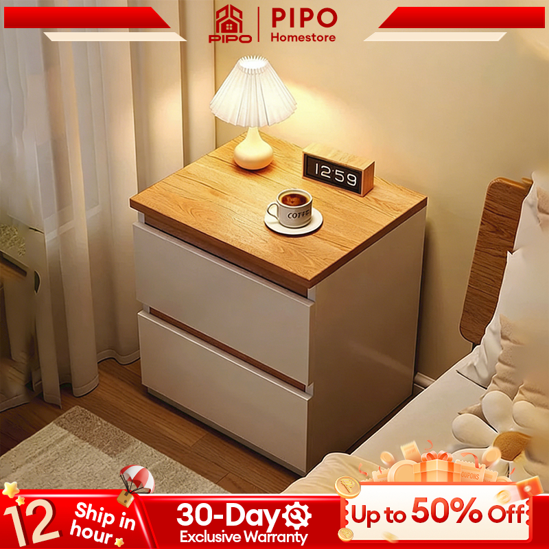 Bedside Table With Drawers Modern Bedroom Furniture Wooden Nightstand ...