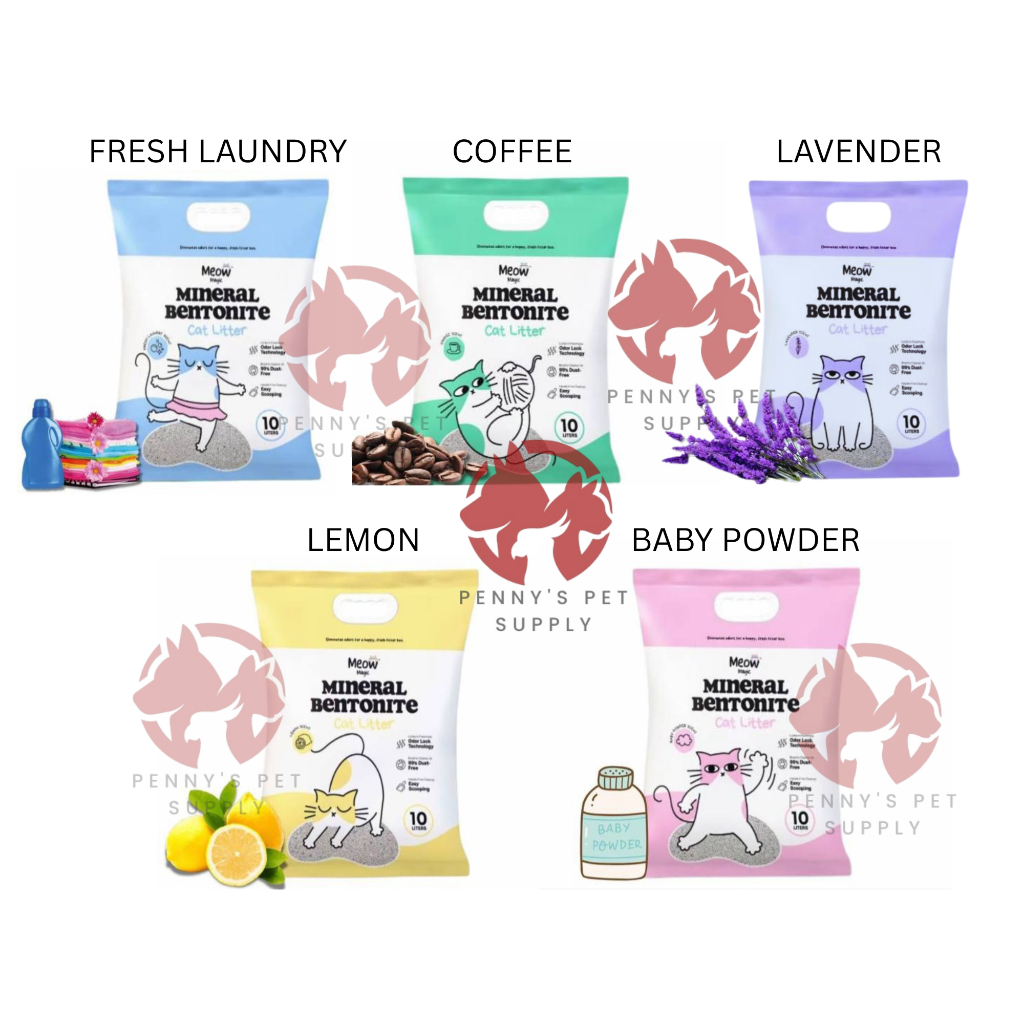 Meow magic bentonite cat litter 10L/8kg | Shopee Philippines