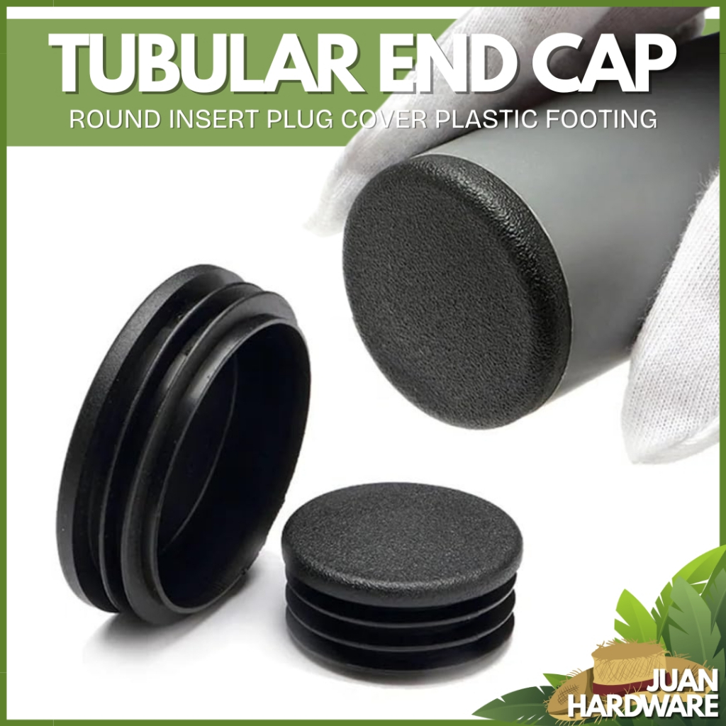 Round Tubular End Cap for Chair Table Furnitures Insert Plug Steel Pipe ...