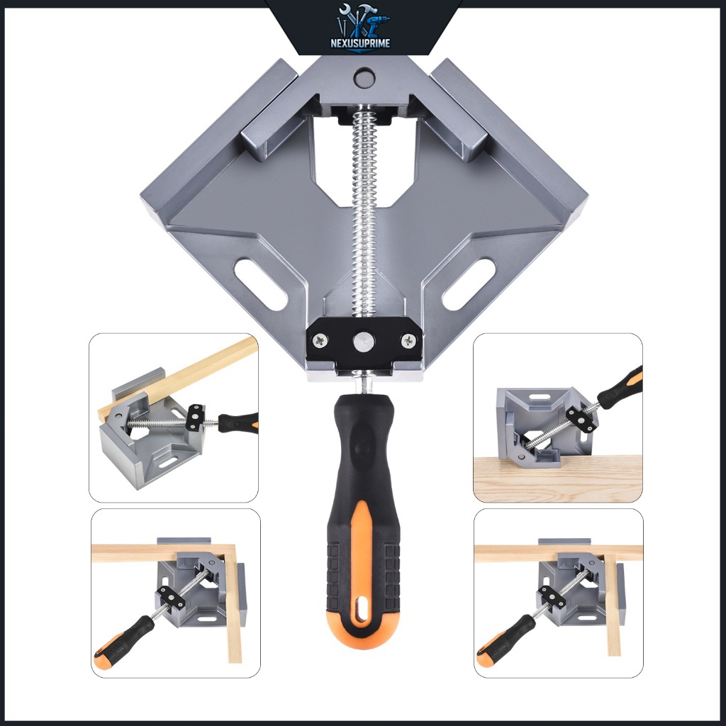 90° Right Angle Clamp Adjustable Corner Vise for Woodworking Welding ...