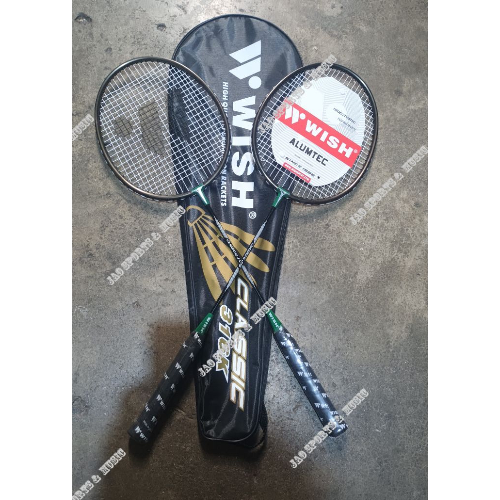 WISH BADMINTON RACKET ALUMTEC (doubles 2pc) | Shopee Philippines