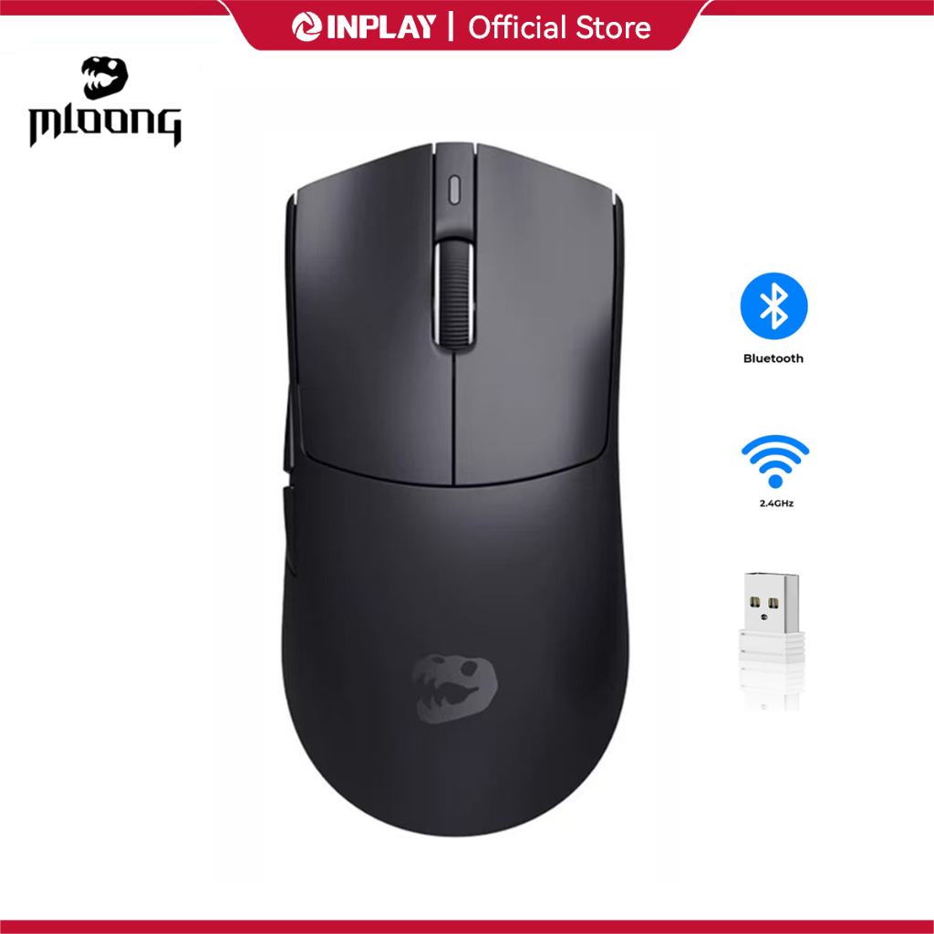 Mloong MX301 Wireless Gaming Mouse Tri-Mode Mice Lightweight Ergonomic ...