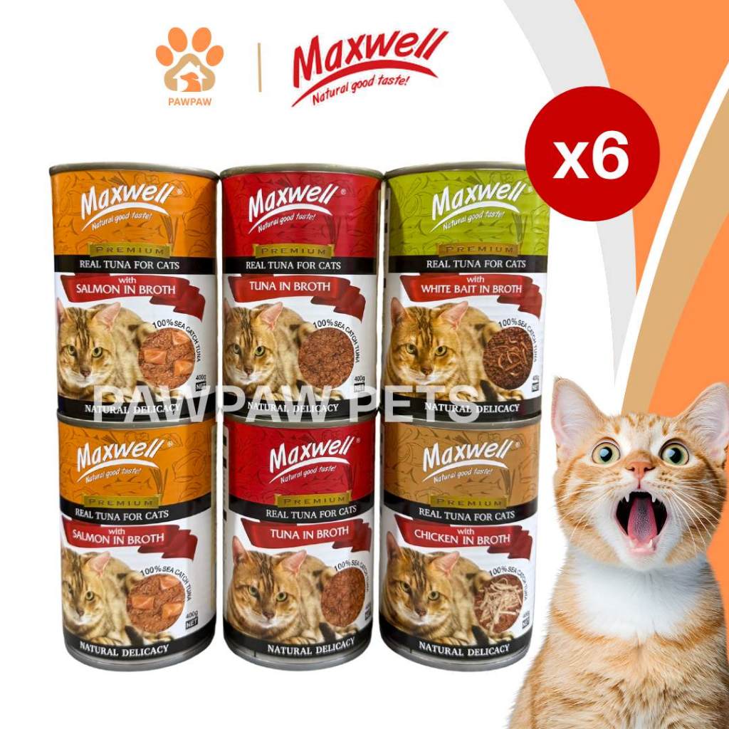 Maxwell Adult Cat Wet Food Can Tuna With Chicken In Broth 400g BUNDLE ...