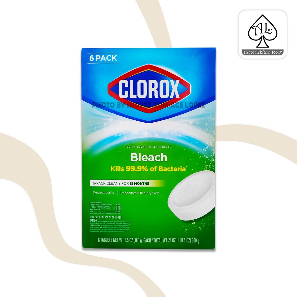 Clo_rox Ultra Clean Toilet Tablets Bleach 6 pack (3.5oz 100g Each ...