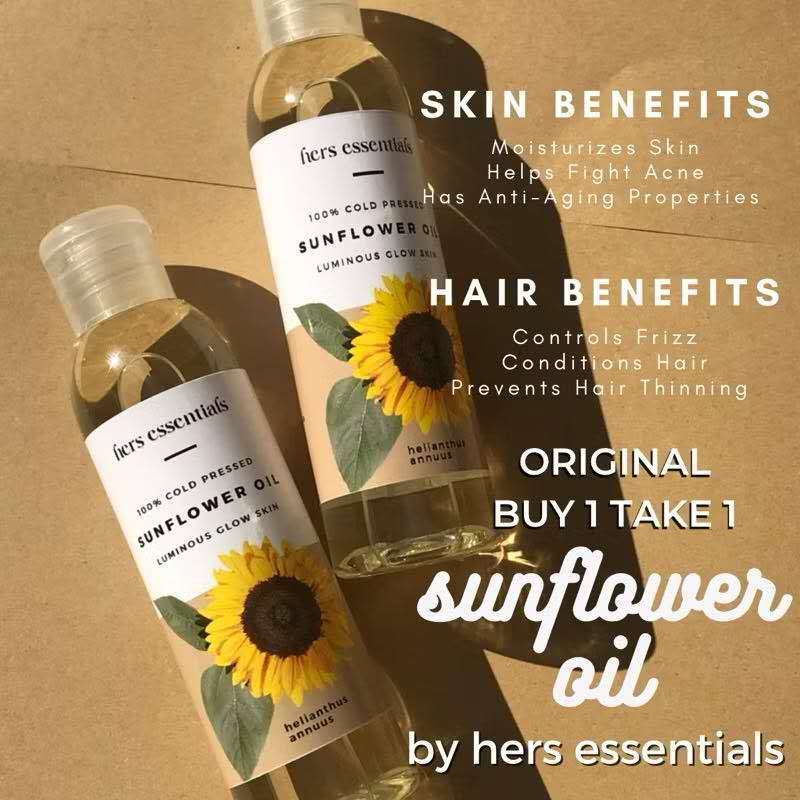 Buy 1 Take 1 Skin Essentials Sunflower Oil by Hers Essentials 100ml ...
