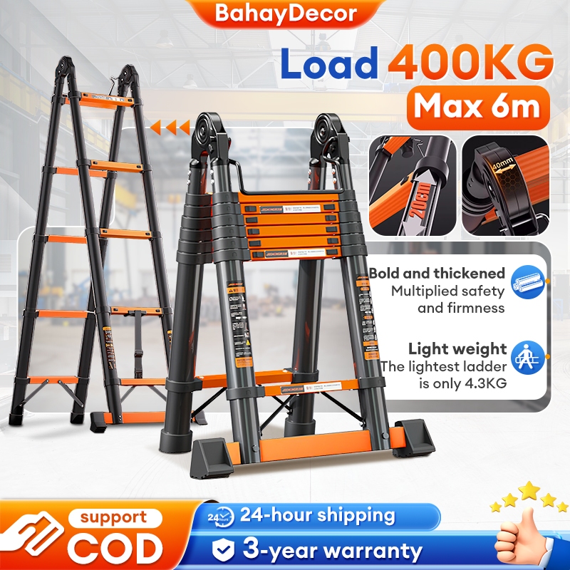 Telescopic Ladder Heavy Duty Hagdanan Ladder Aluminum Portable Ladder ...