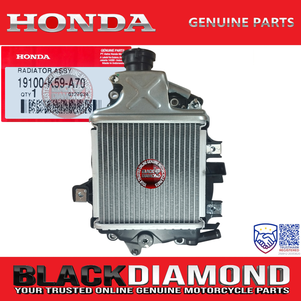 JOEY - ORIGINAL HONDA CLICK 150i V2 GAME CHANGER | RADIATOR ASSEMBLY ...