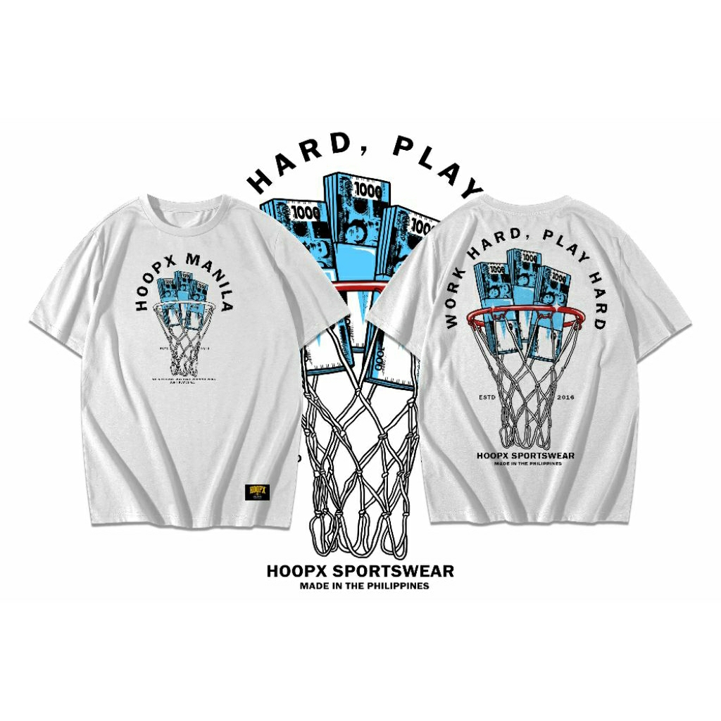 WORK HARD, PLAY HARD White Version | Shopee Philippines