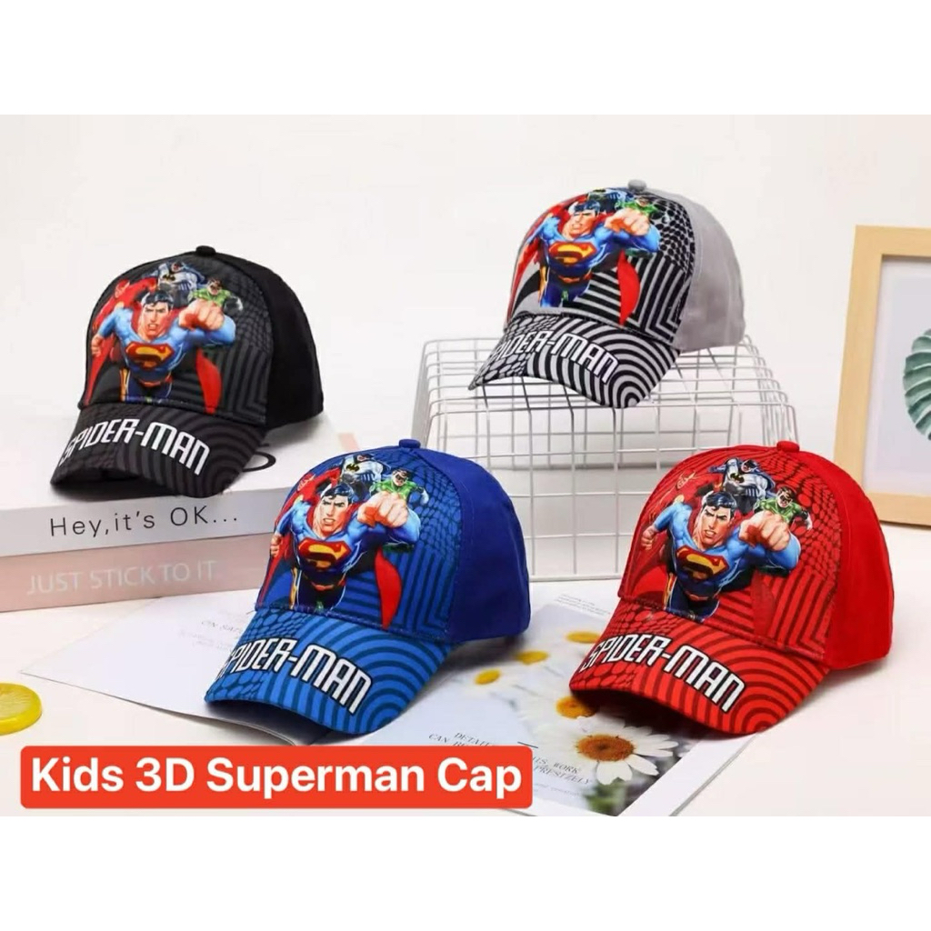 Kids Baseball Caps Unisex 3D Cartoon Characters Design Children’s Cap 4 ...