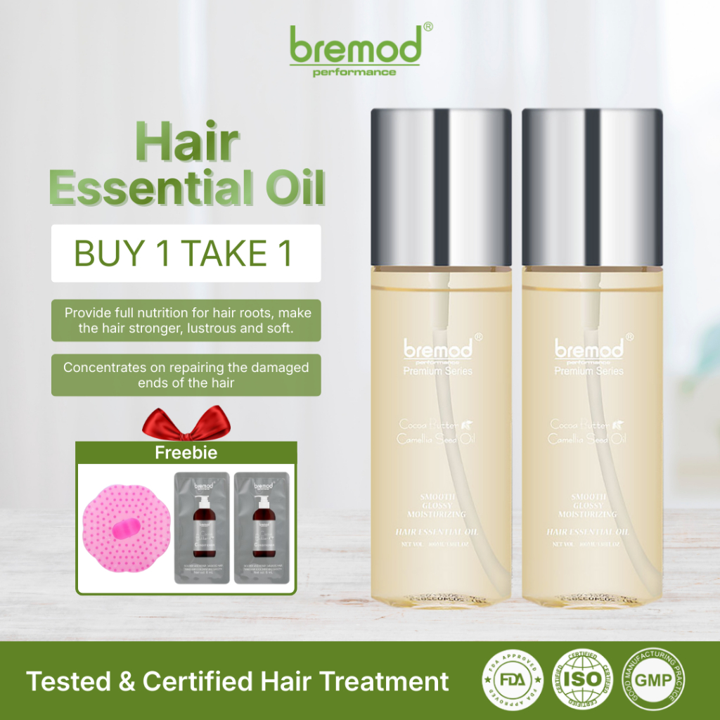 Bremod Cocoa Butter Hair Serum Oil 100ml Hair Treatment Shiny Smooth ...