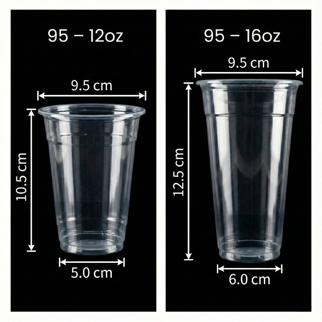 100pcs PET Plastic Cups (12oz/16oz) with Lids & FREE Straws - High ...