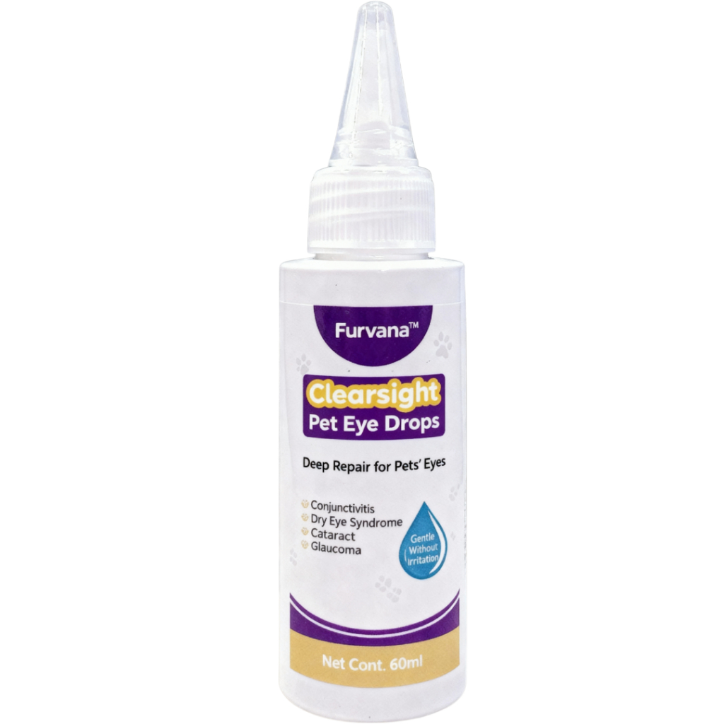 Furvana ClearSight Pet Eye Drops 60ml, Gentle Eye Cleanser for Tear ...