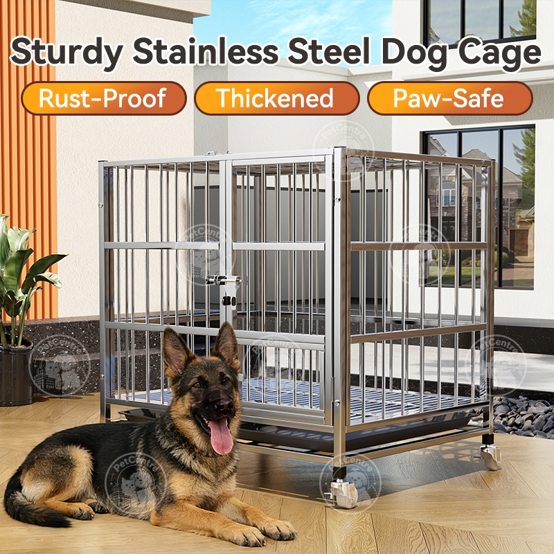 Dog Cage Heavy Duty Steel Dog House Kulungan Ng Aso Large Dog Cage ...