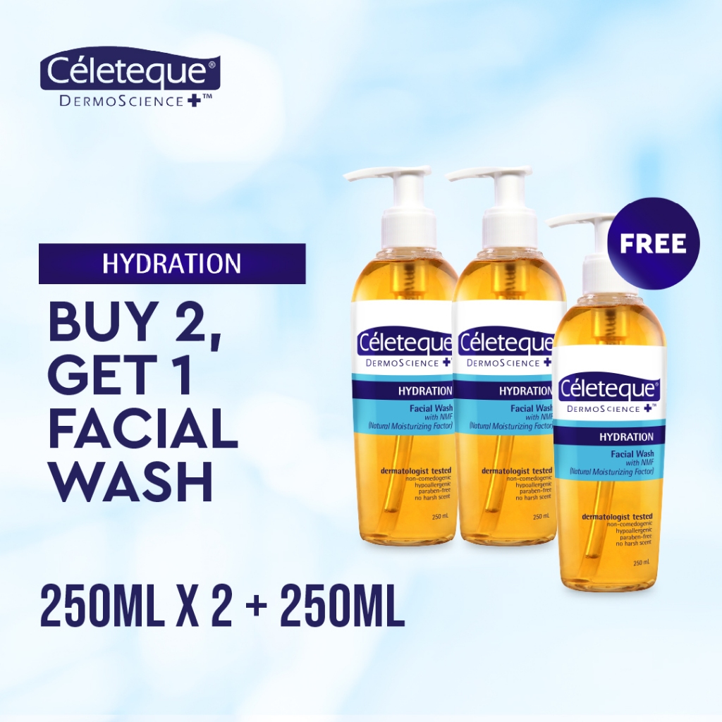 Buy 2 Celeteque Hydration Facial Wash 250ml GET 1 FREE Celeteque ...