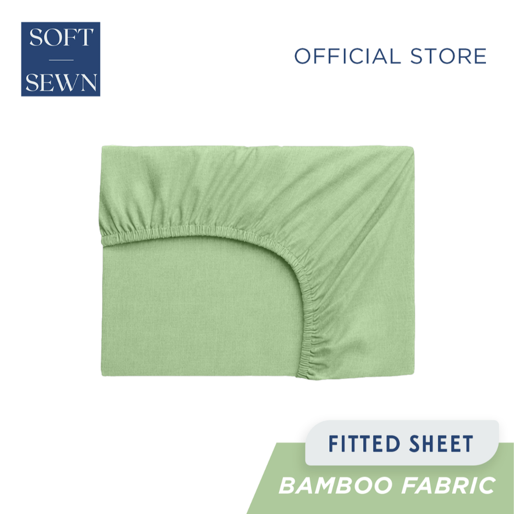 Soft Sewn Fitted Sheet Only | Fully Garterized Poly-Bamboo | Single ...