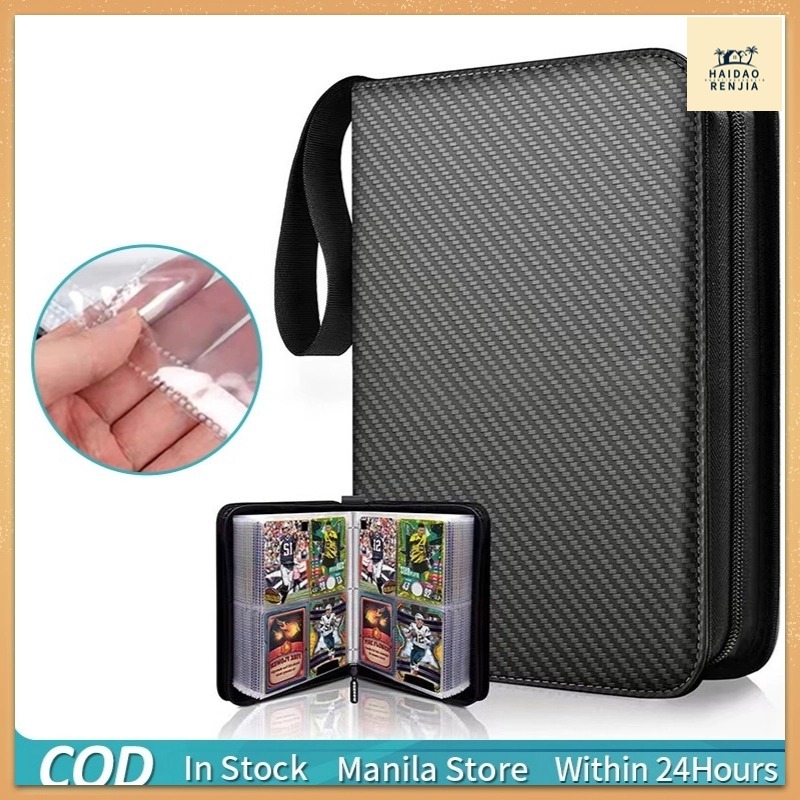 400/900 Grids Pocket Card Binder Zipper Trading Side Loading Non-Ring ...