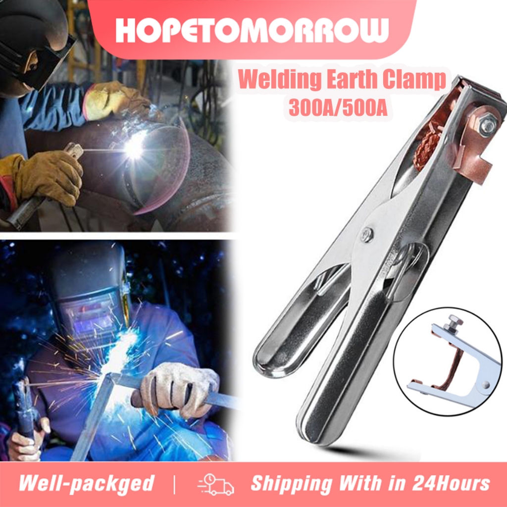 300A/500A Welding Ground Earth Clamp Manual Welder Electrode Holder ...