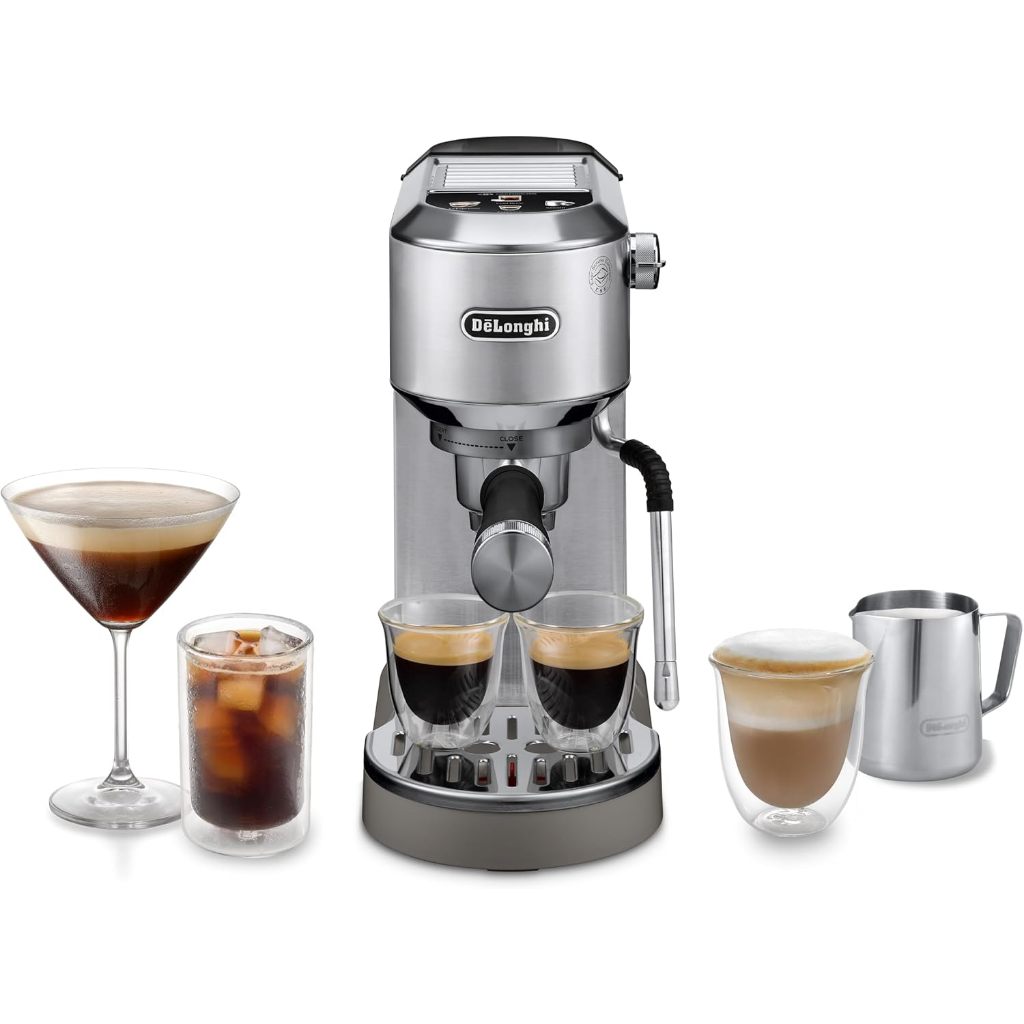 Delonghi Dedica Duo EC890.M, Barista Coffee Machine with Pump, Espresso ...